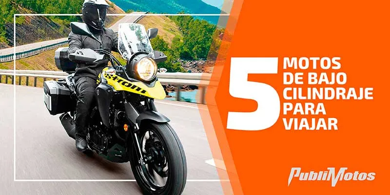 5 motos de bajo cilindraje para viajar