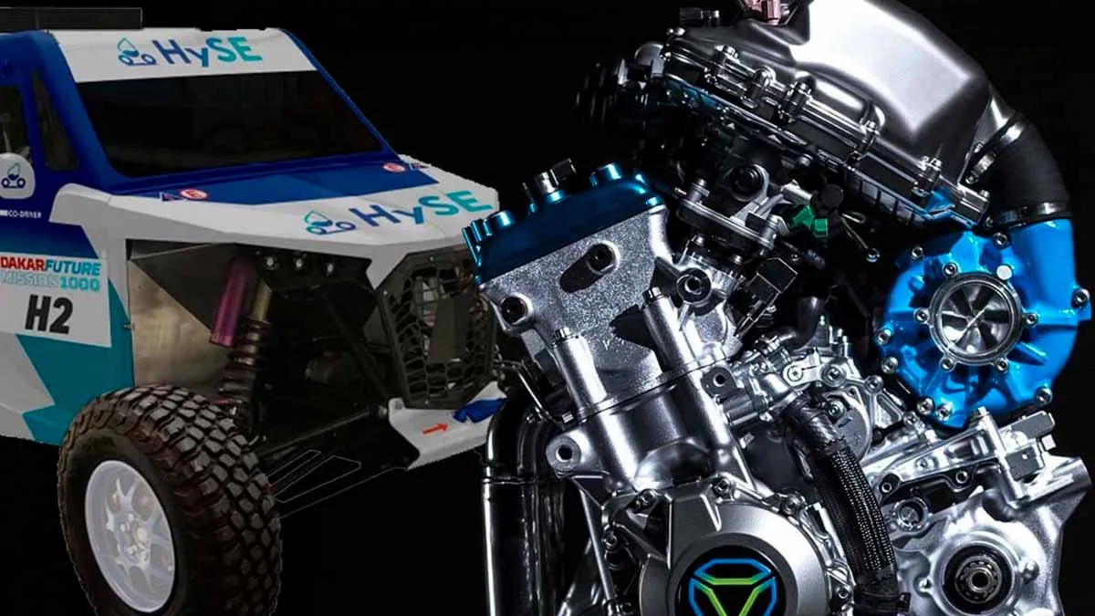 Dakar HySE-X1. Se unieron 5 marcas con un motor de Hidrógeno